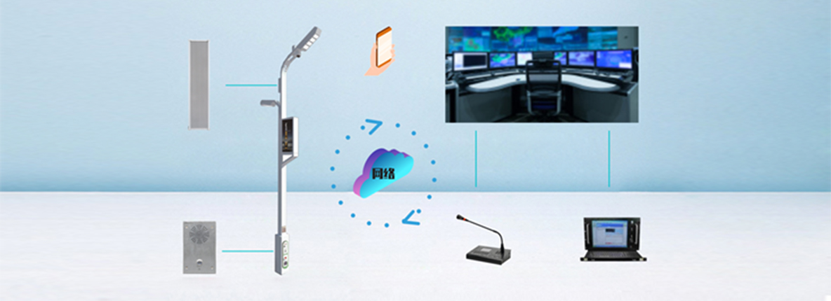 Intelligent street lamp intercom broadcasting system scheme - sinrey